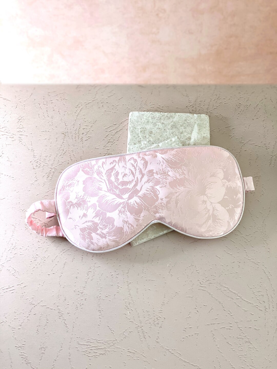 Rose 100% Silk Eye Mask | 22 Momme Eye Mask | Floral Eye Mask | Soft ...