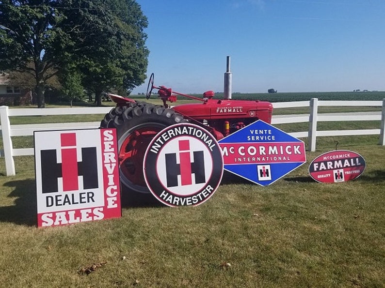 Vintage Style Advertising IH Farmall Tractor Farm Signs - Etsy