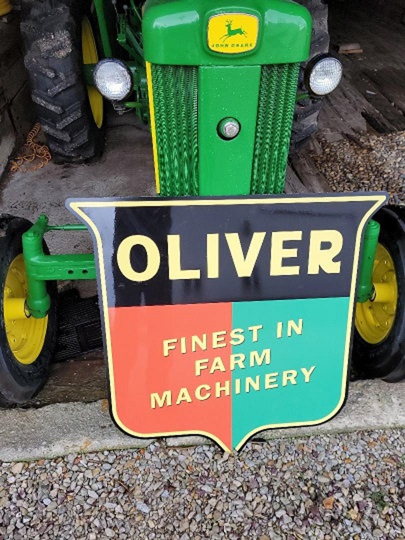 Oliver Tractor Sign Vintage-inspired Oliver Farm Advertising - Etsy