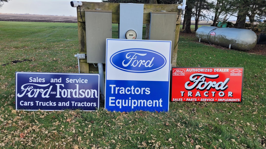 Ford Tractors Equipment Sign - Etsy