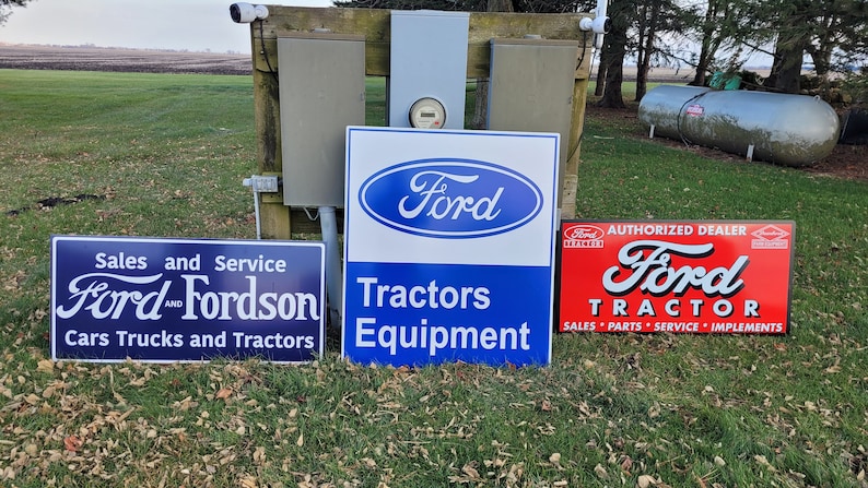 Ford Tractors Equipment Sign - Etsy