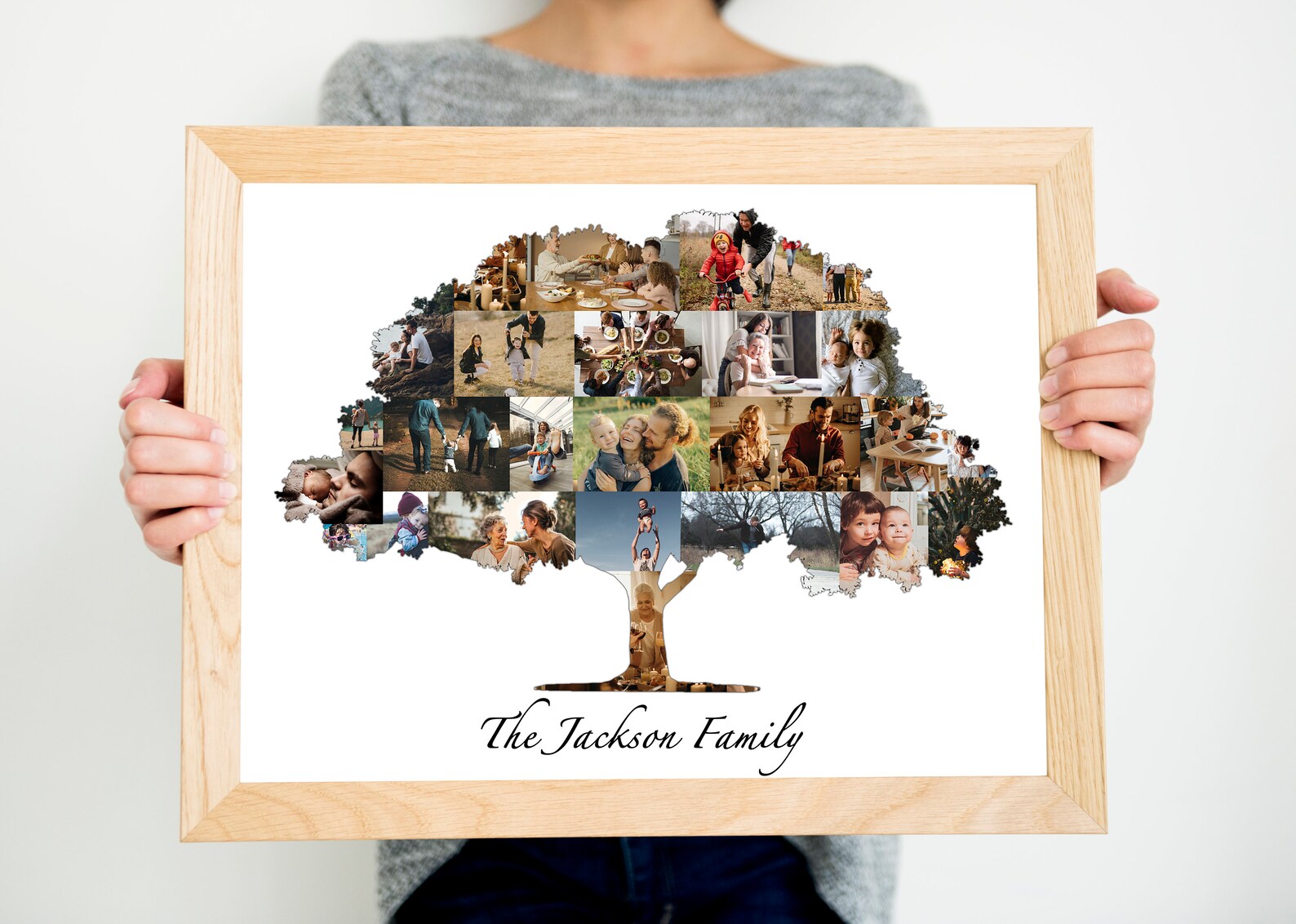 Family Tree Collage, Custom Family Tree Photo, Personalized Family Tree ...