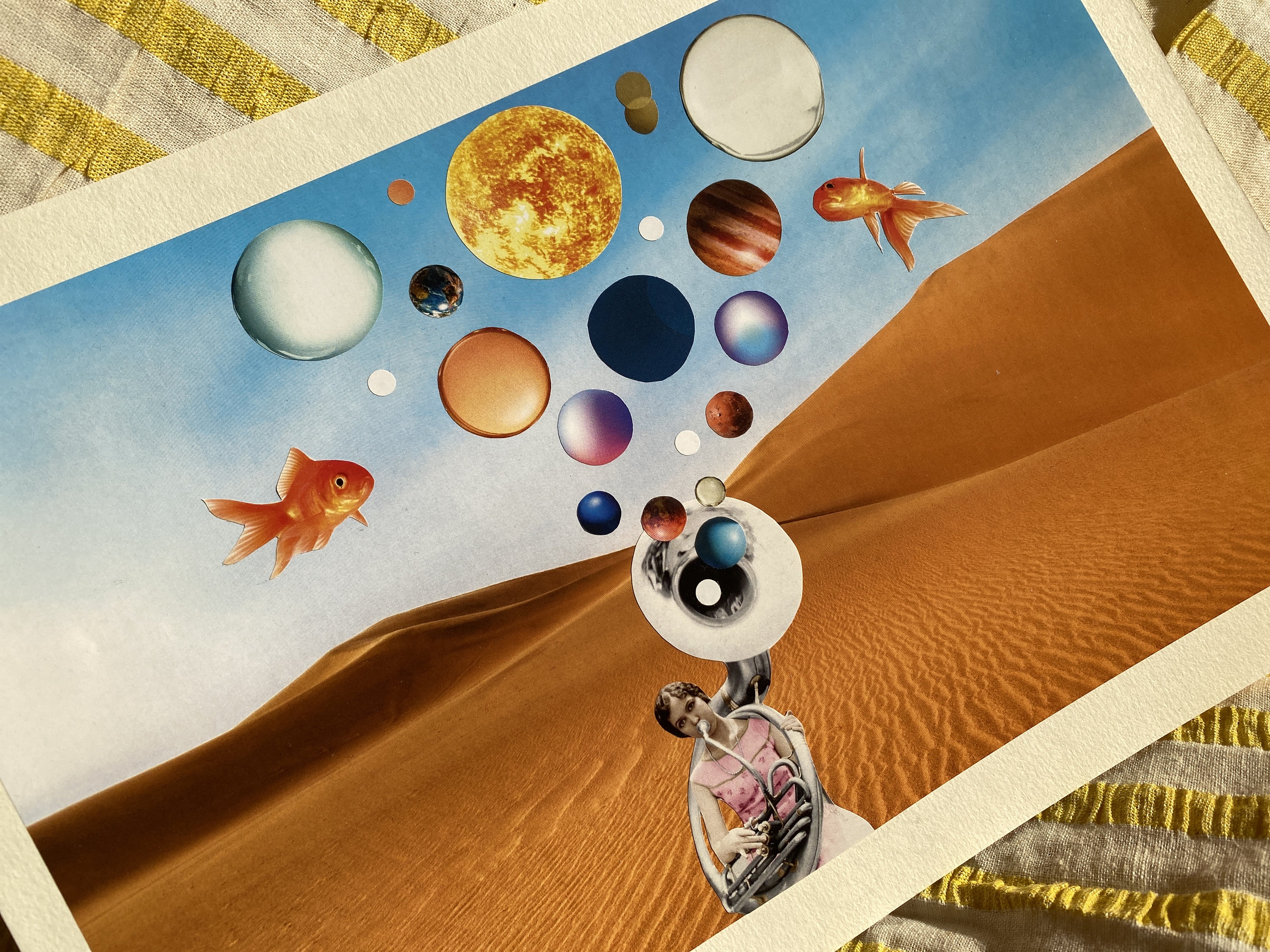 Surreal Collage Art, Original Collage Art, One of a Kind Artwork ...