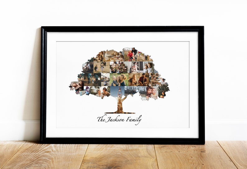Family Tree Collage, Custom Family Tree Photo, Personalized Family Tree ...