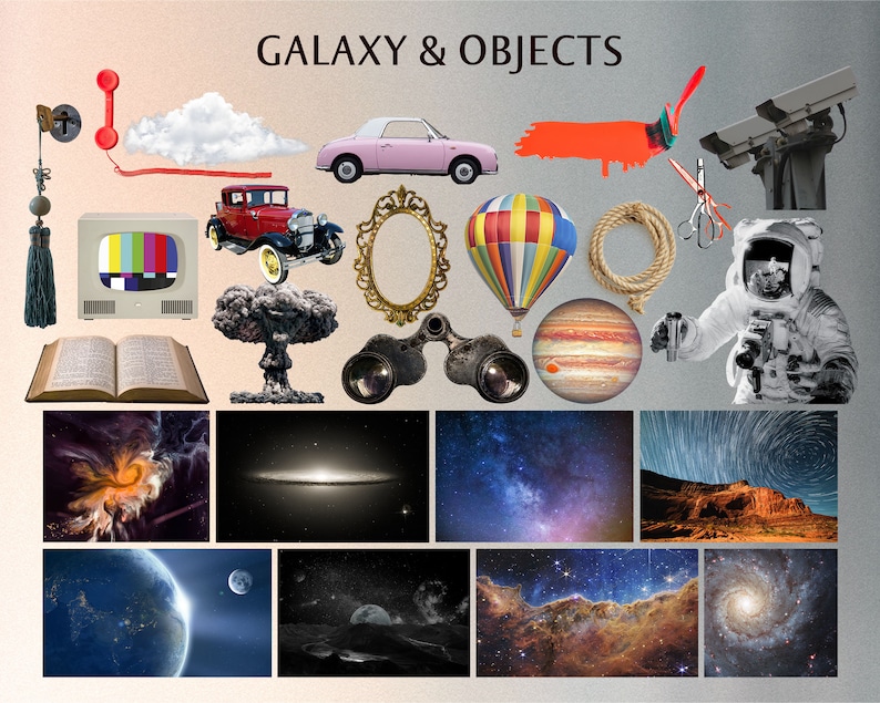 Surreal Collage Creator DIY Photo Collage Art Maker Cut Out - Etsy