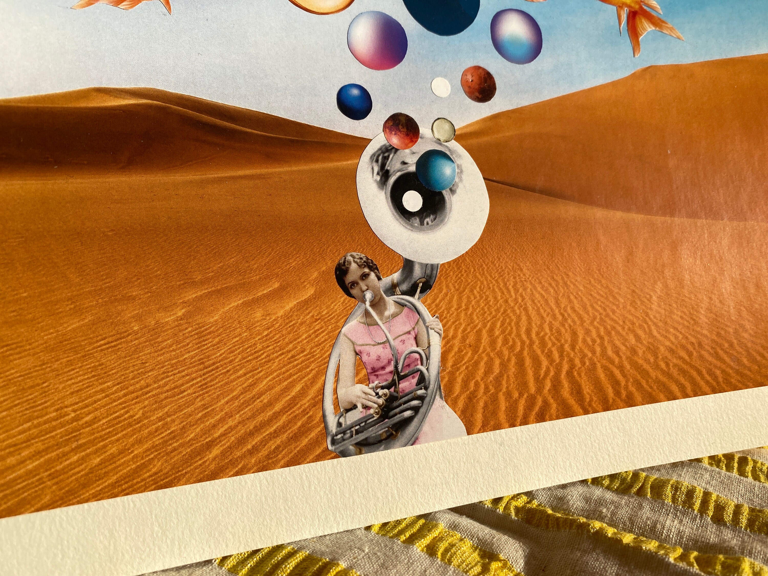 Surreal Collage Art, Original Collage Art, One of a Kind Artwork ...