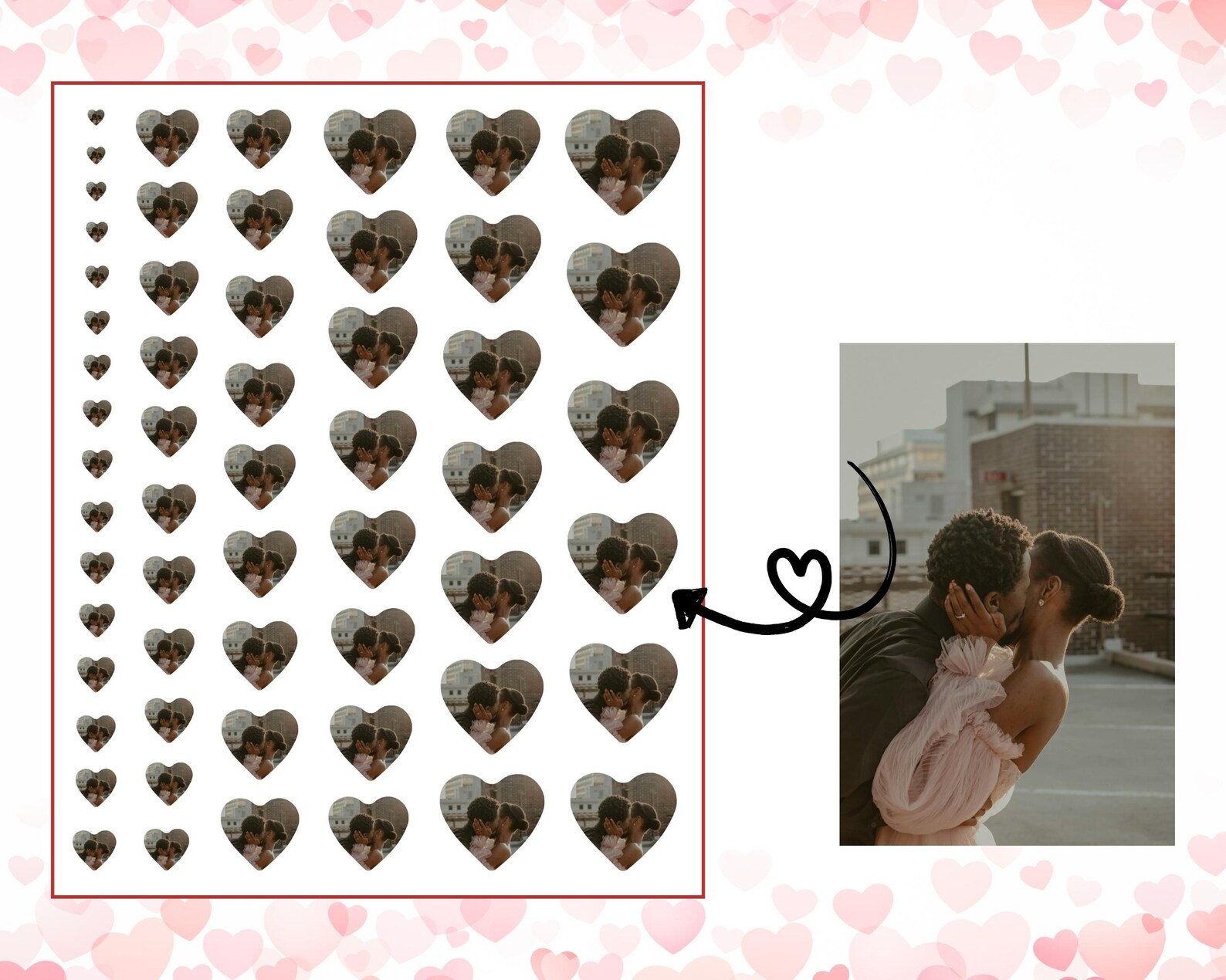Custom Heart Shaped Locket, Locket Photo Print Heart, Perfect Fit for ...