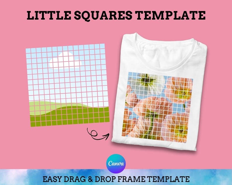 Square Grids Template, Canva Frame Template, Canva Square Template ...
