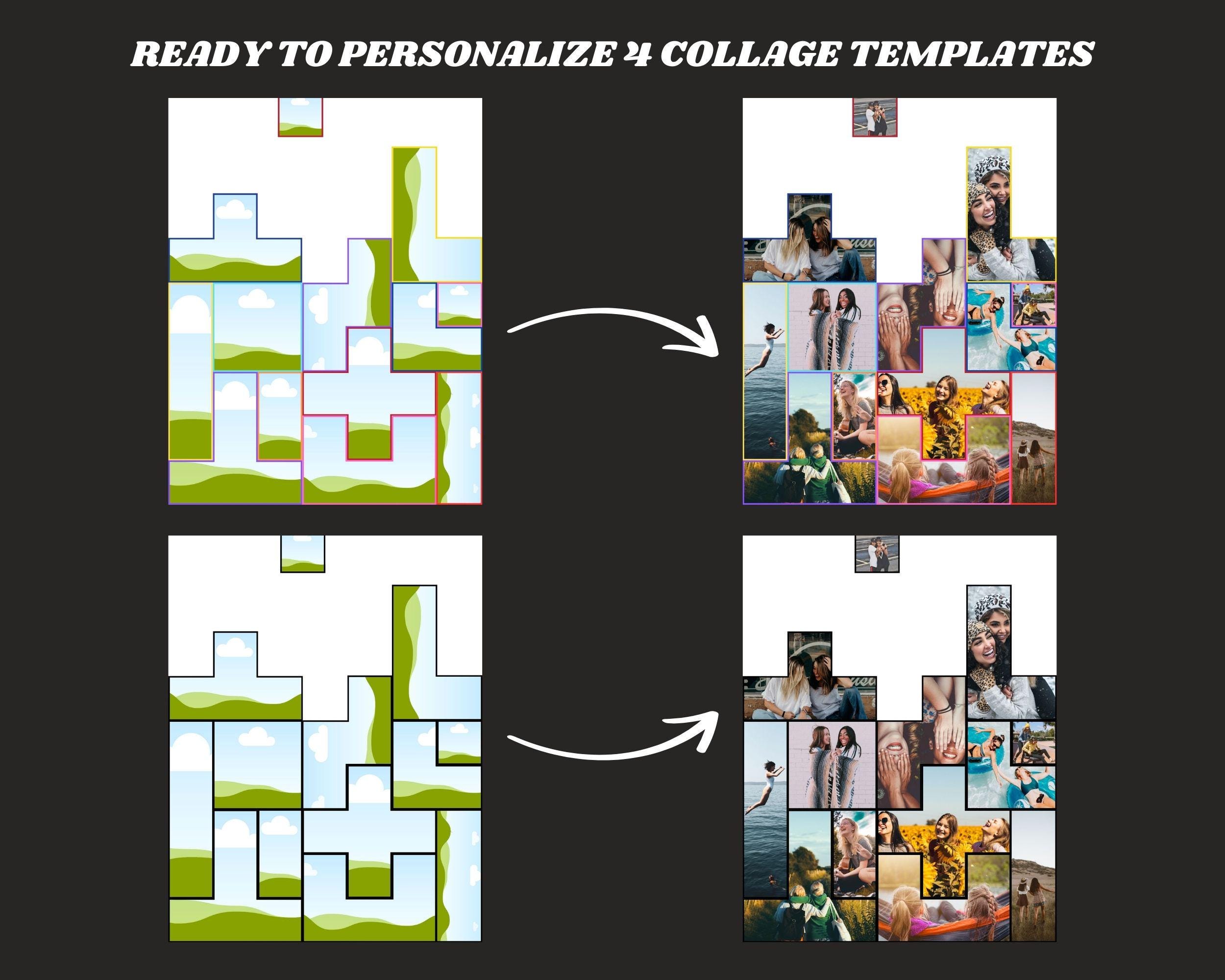 Game Photo Collage Template, Custom Photo Collage, Printable Photo ...