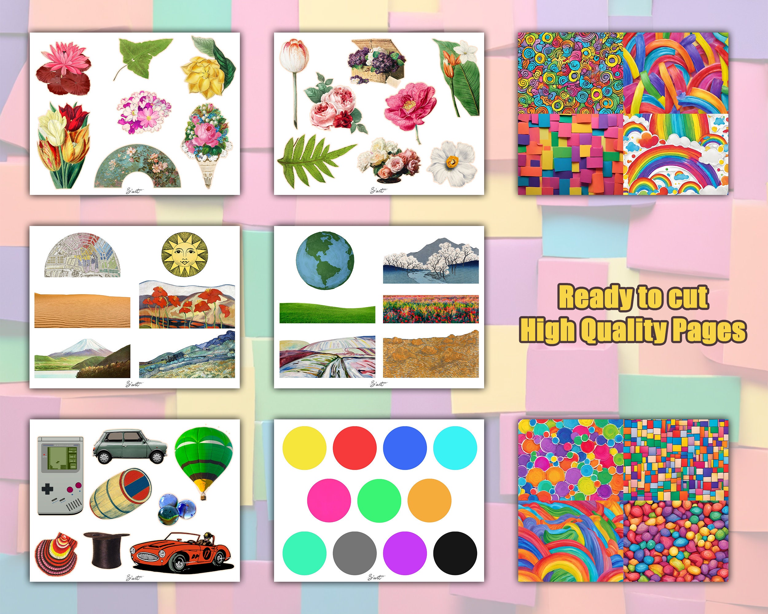 Collage Creator for Kids, Art Activity for Kids, DIY Collage Kit ...