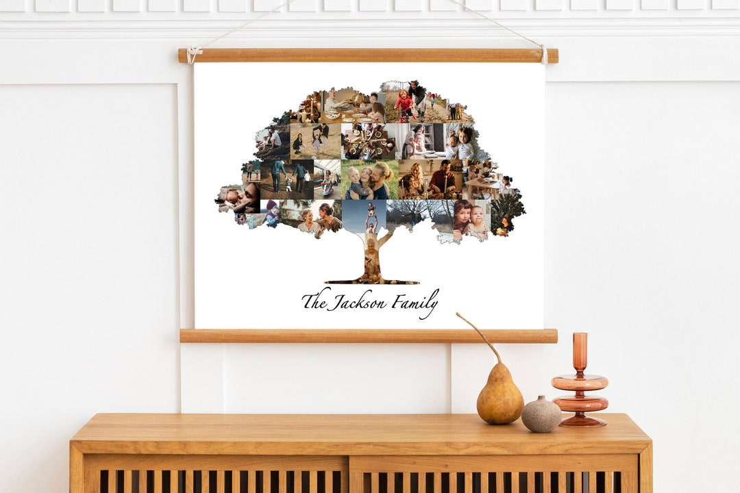 Family Tree Collage, Custom Family Tree Photo, Personalized Family Tree ...