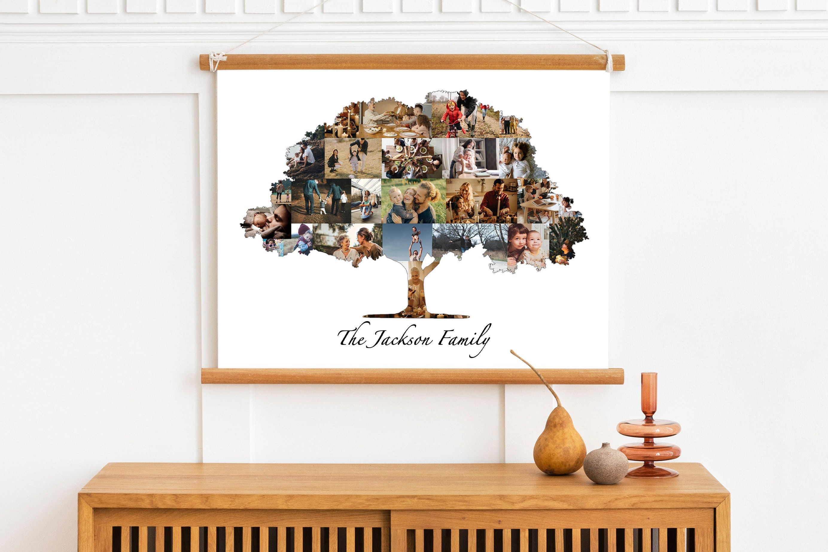Family Tree Collage, Custom Family Tree Photo, Personalized Family Tree ...