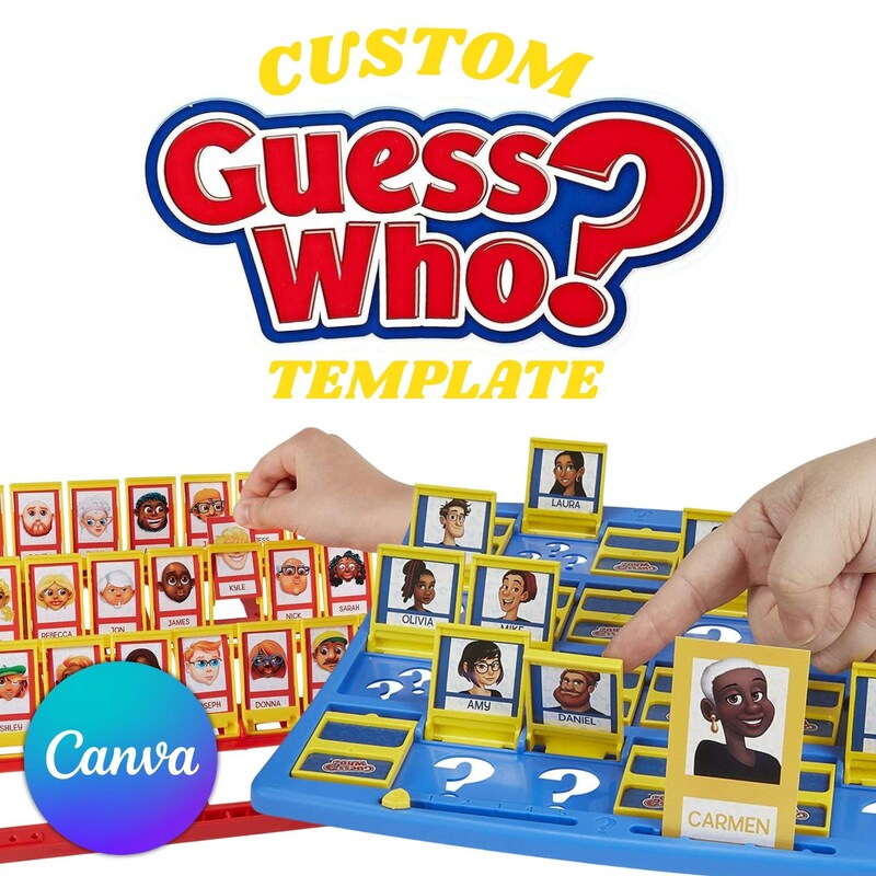 Guess Who Cards - Etsy