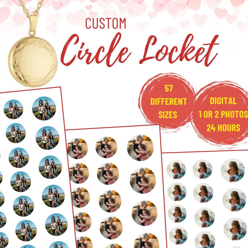 Locket Pendant Circle - Etsy