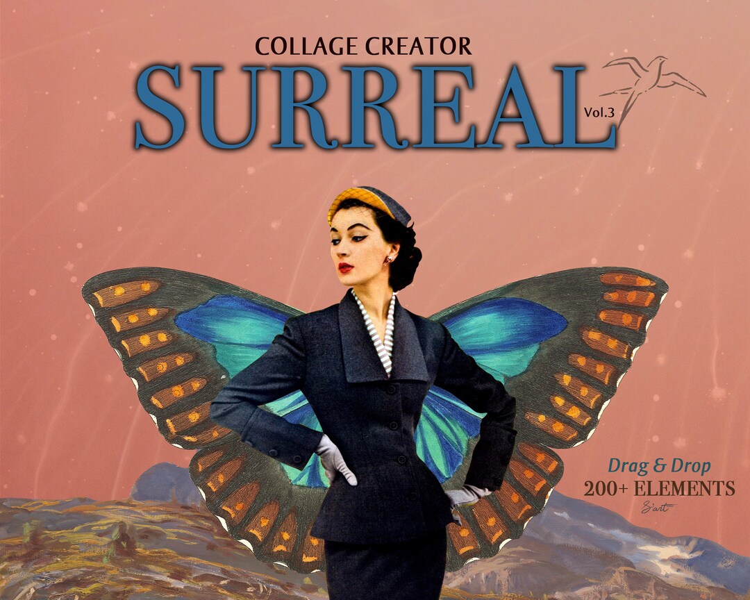 Surreal Collage Creator, DIY Photo Collage Art Maker, Cut Out Design ...