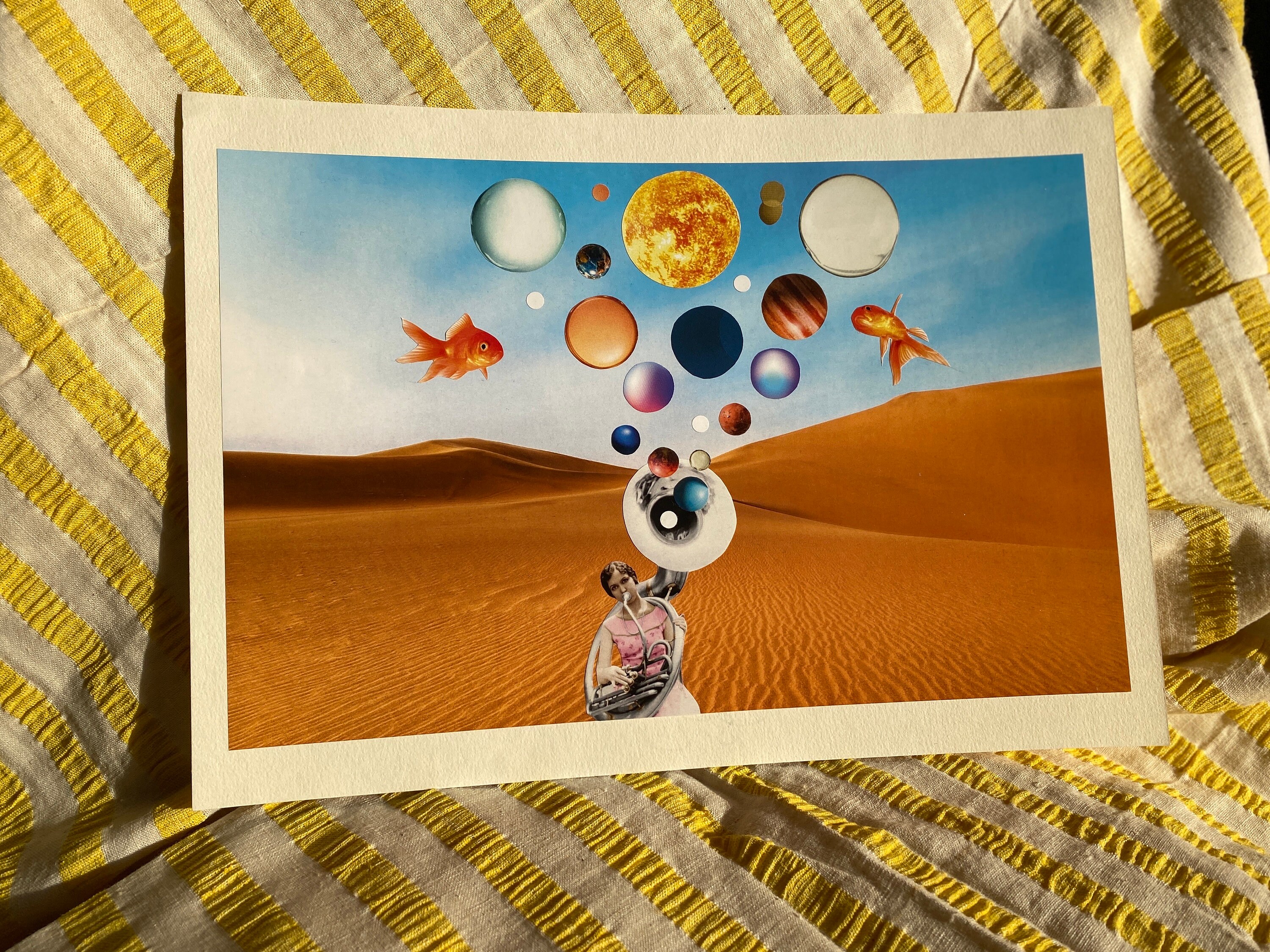 Surreal Collage Art, Original Collage Art, One of a Kind Artwork ...