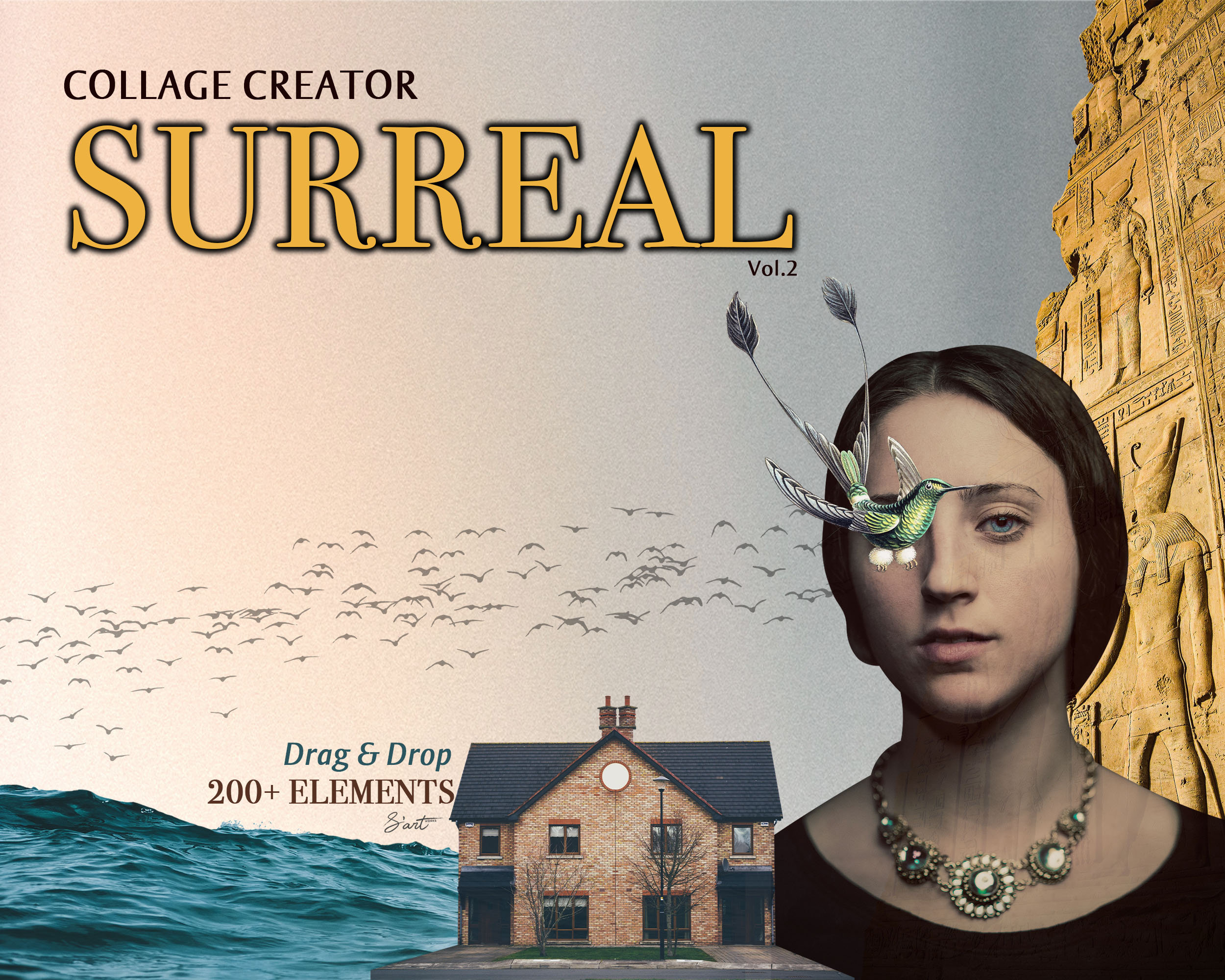 Surreal Collage Creator DIY Photo Collage Art Maker Cut Out - Etsy