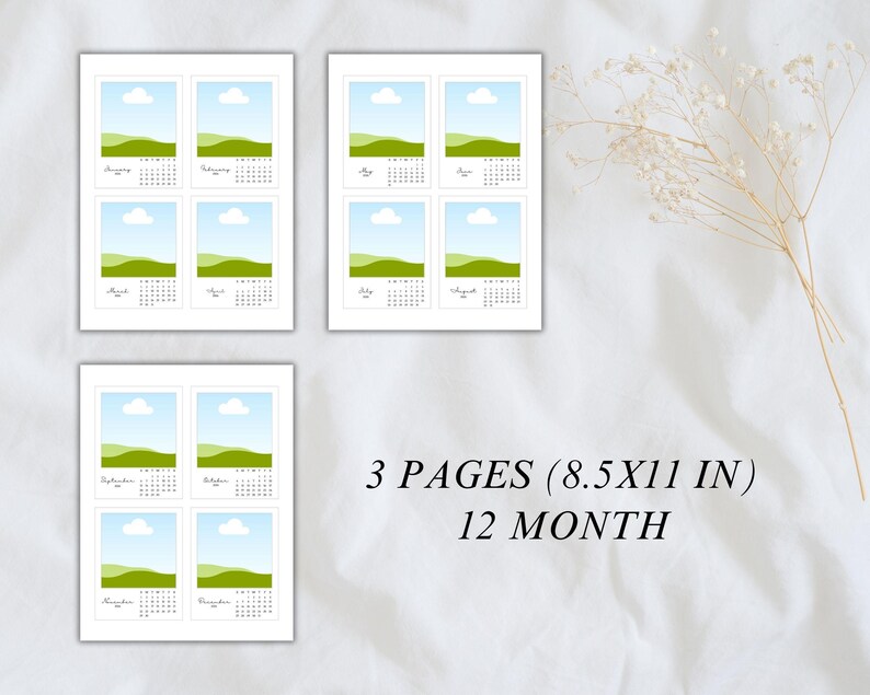 2026 Photo Calendar Template,custom Photo Calendar,canva Calendar ...