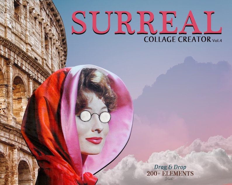 Surreal Collage Creator, DIY Photo Collage Art Maker, Cut Out Design ...