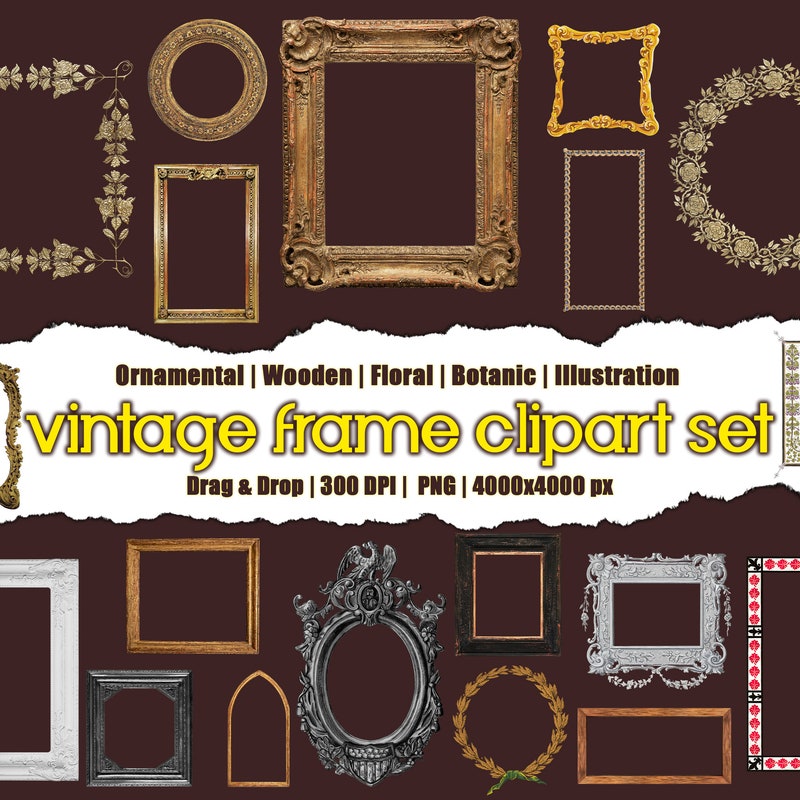 Lot Gold Frames Vintage - Etsy