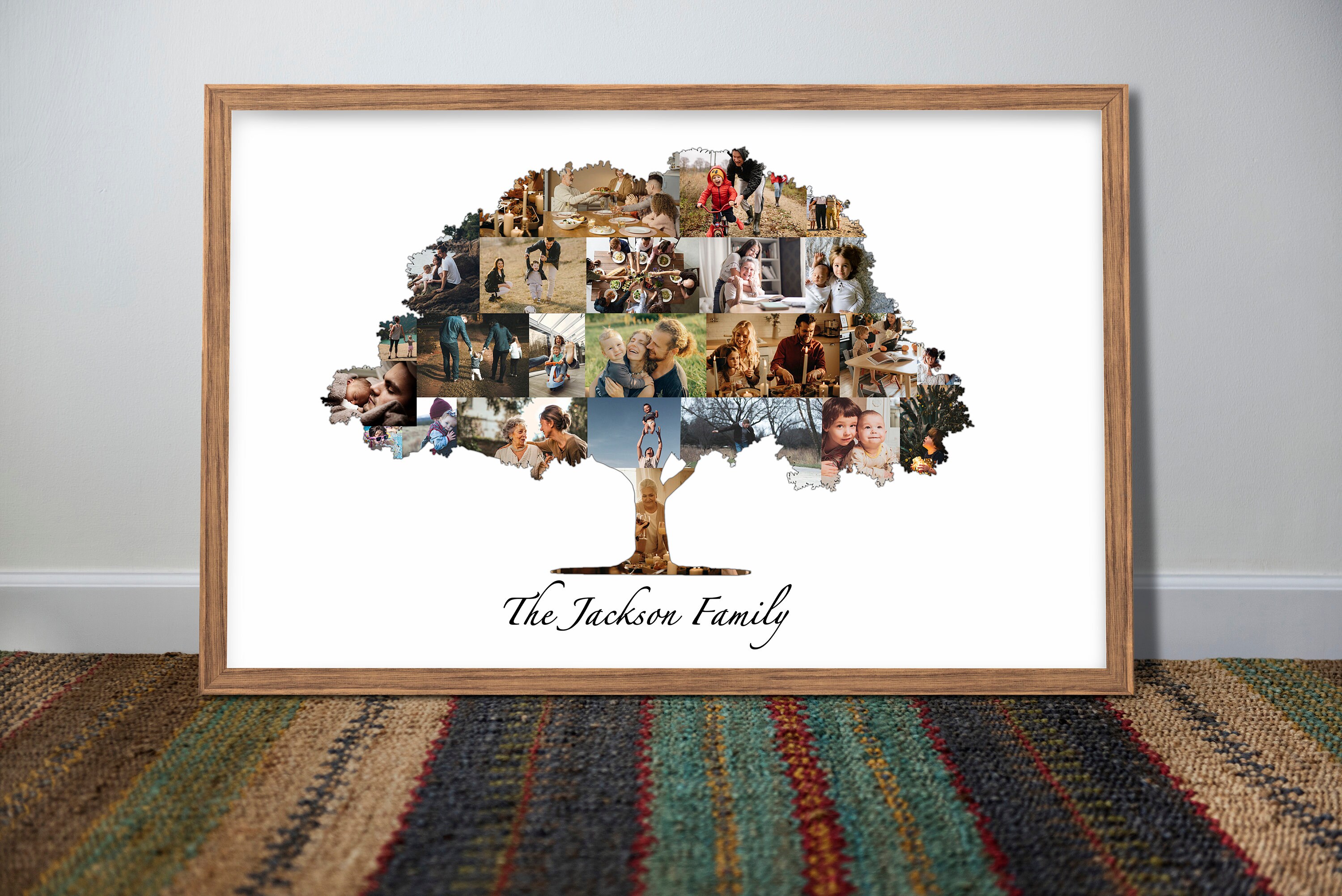 Family Tree Collage, Custom Family Tree Photo, Personalized Family Tree ...