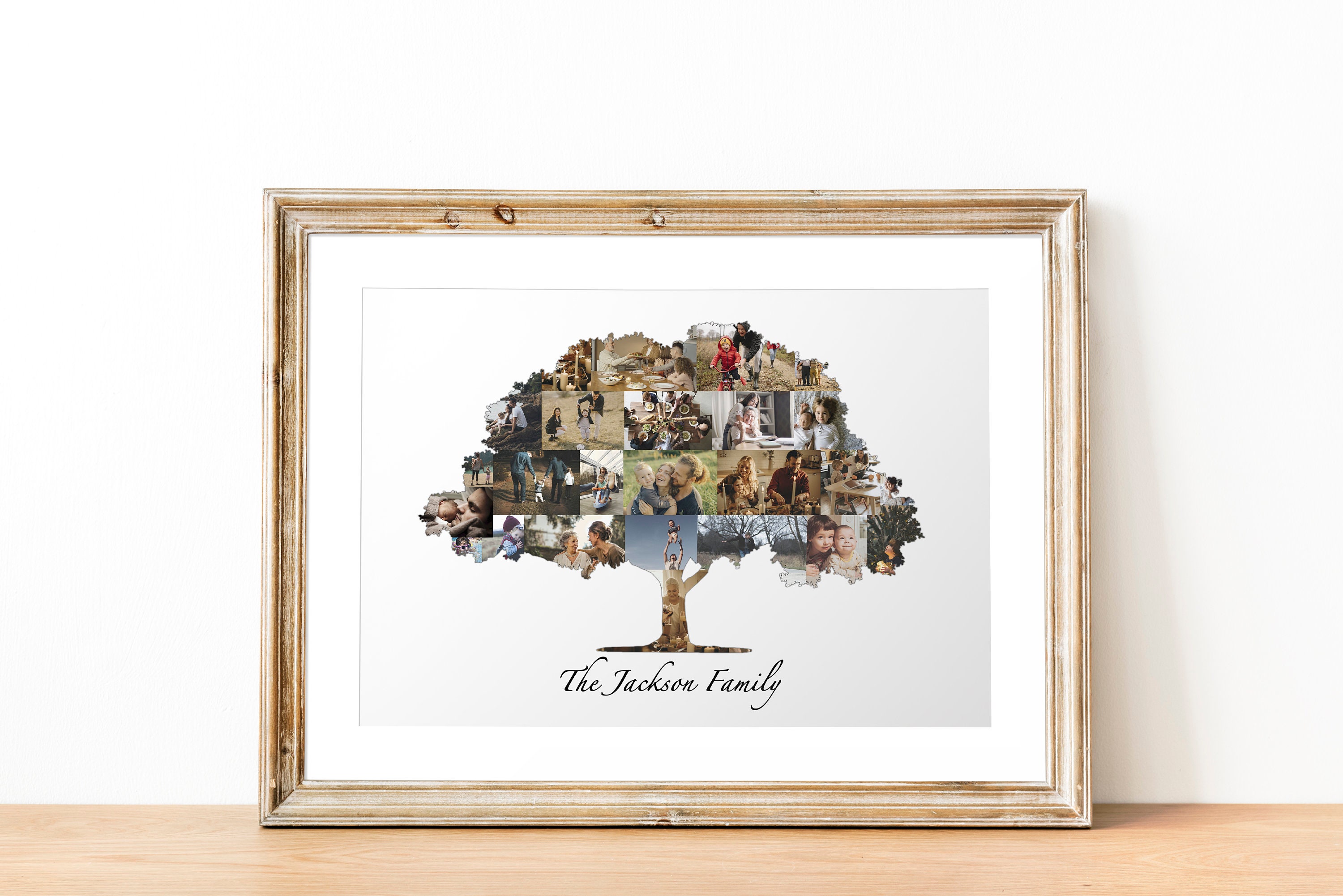 Family Tree Collage, Custom Family Tree Photo, Personalized Family Tree ...