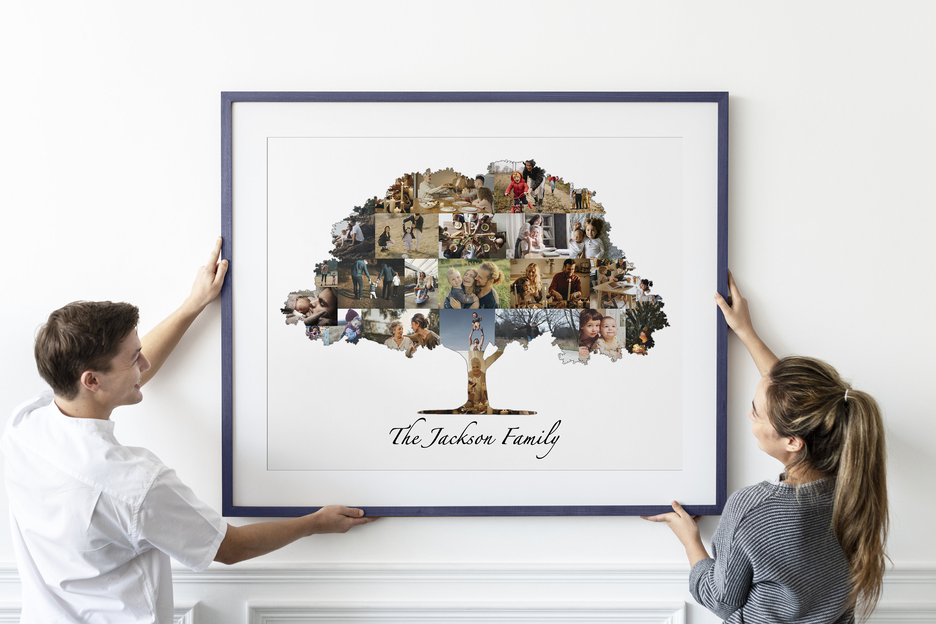 Family Tree Collage, Custom Family Tree Photo, Personalized Family Tree ...