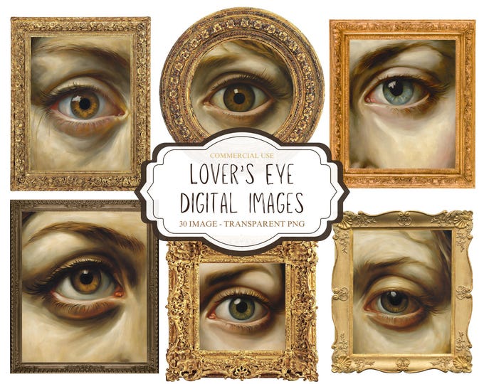 Lovers Eye Digital Images, Digital Collage Supply, Transparent PNG ...