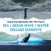 Cut Out Design Element, Ocean Wave Cliparts, Surreal Collage Creator ...