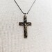 Vintage Bronze 3 Leaf Clover Crucifix Cross Necklace - Etsy