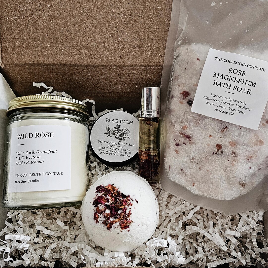 Rose Spa Day Gift Box - Etsy
