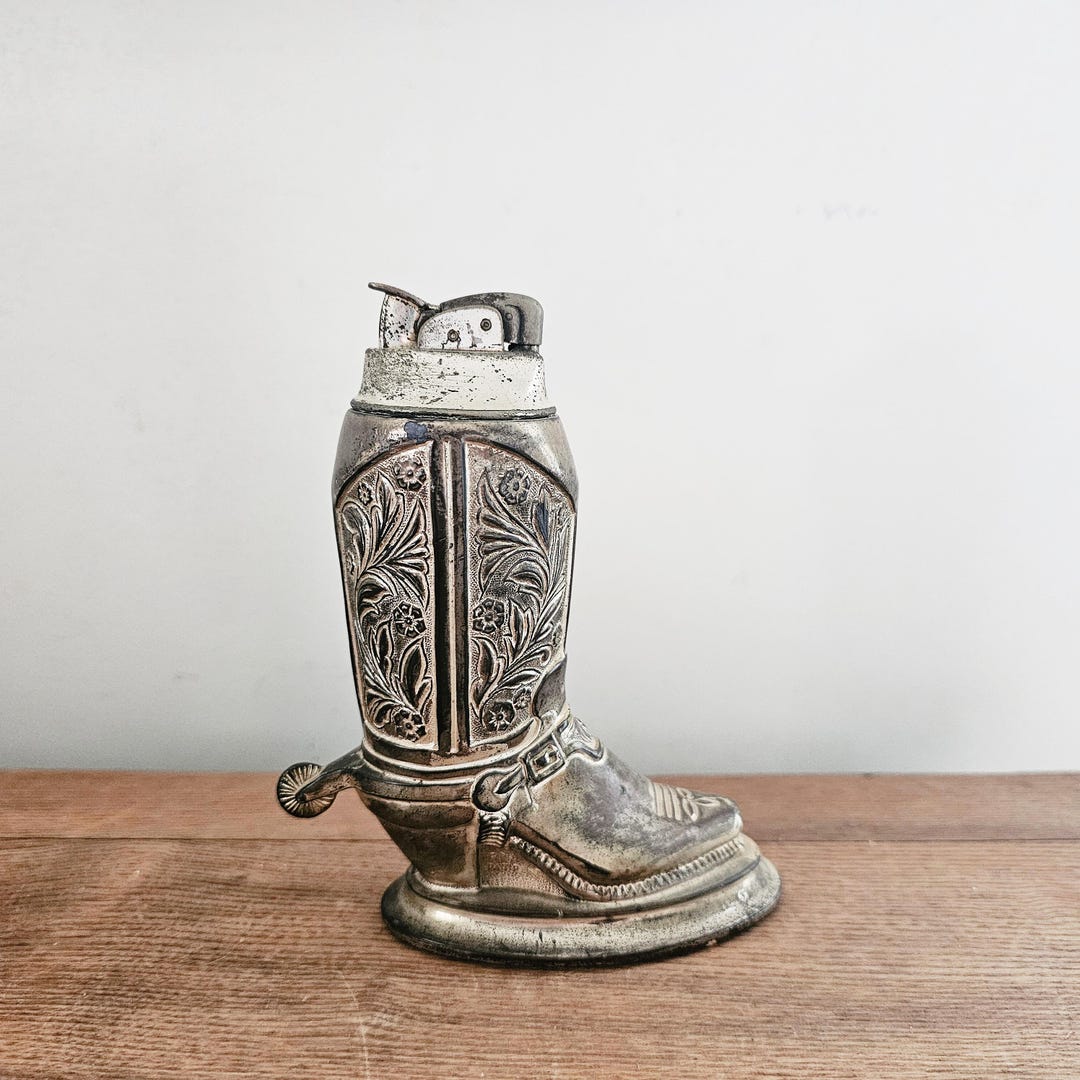 VINTAGE | Cowboy Boot Lighter - Etsy