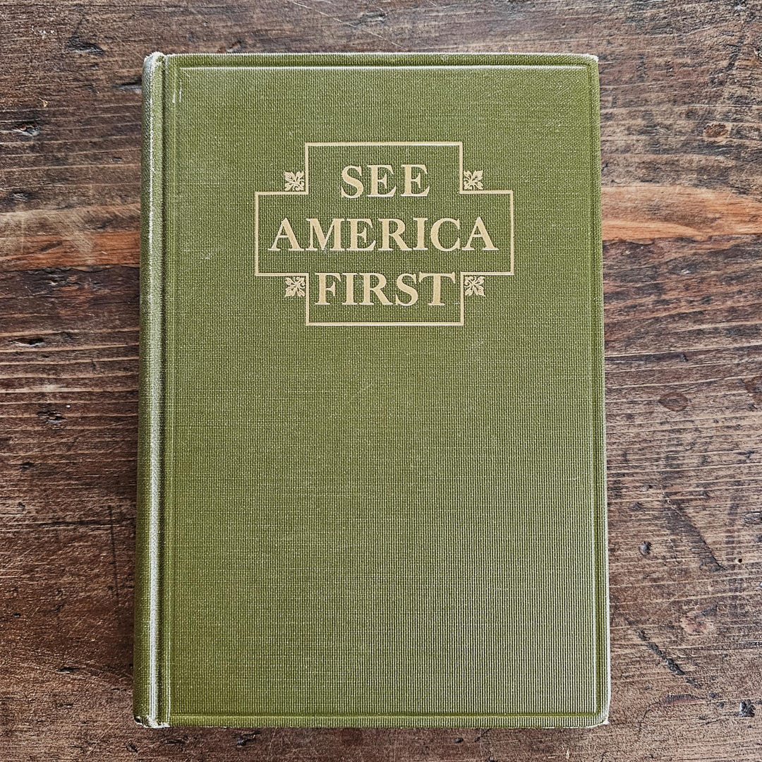 ANTIQUE | Book See America First by Orville O. Hiestand - Etsy