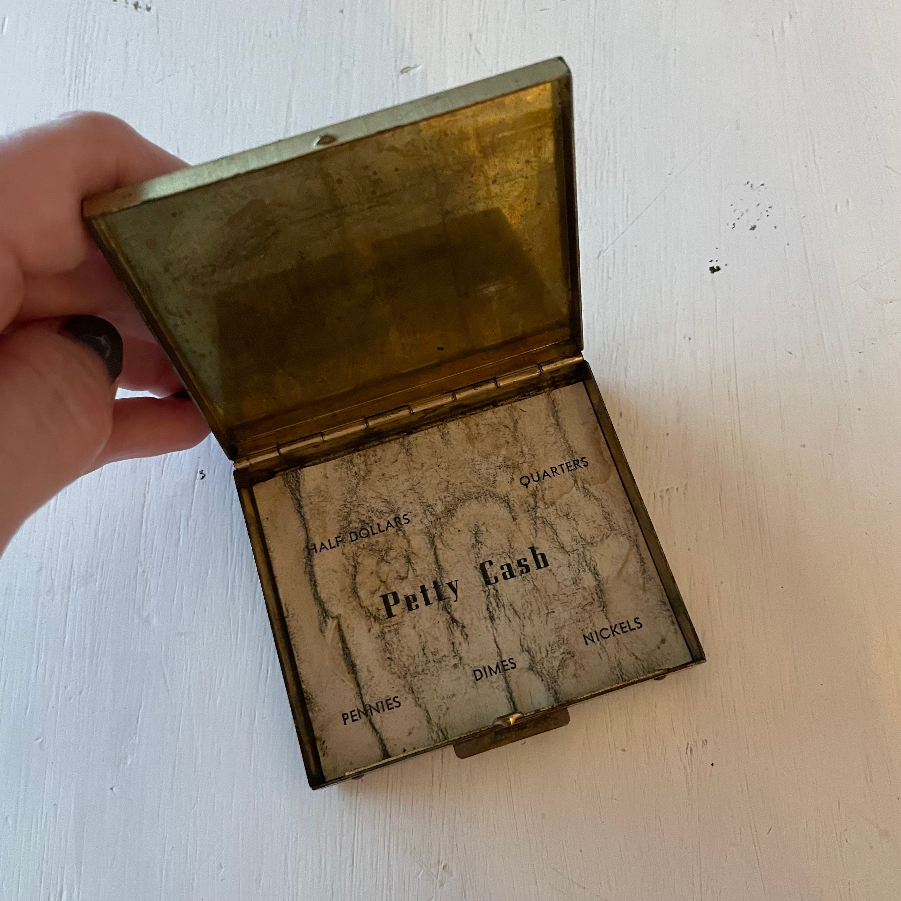 Vintage Coffee Break Tin Petty Cash Medications Preowned Item Please ...
