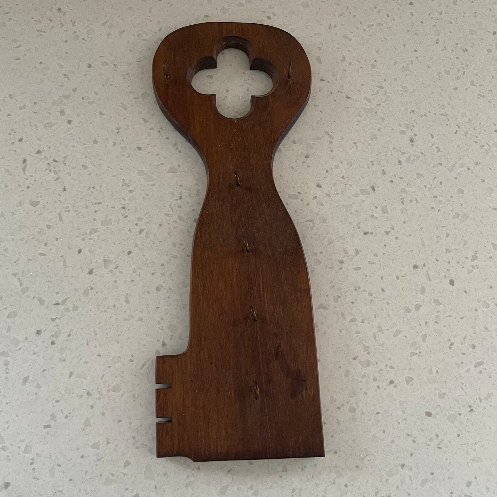 Vintage Mid Century Key Shaped Wood Key Holder Wall Hanging Rack - Etsy