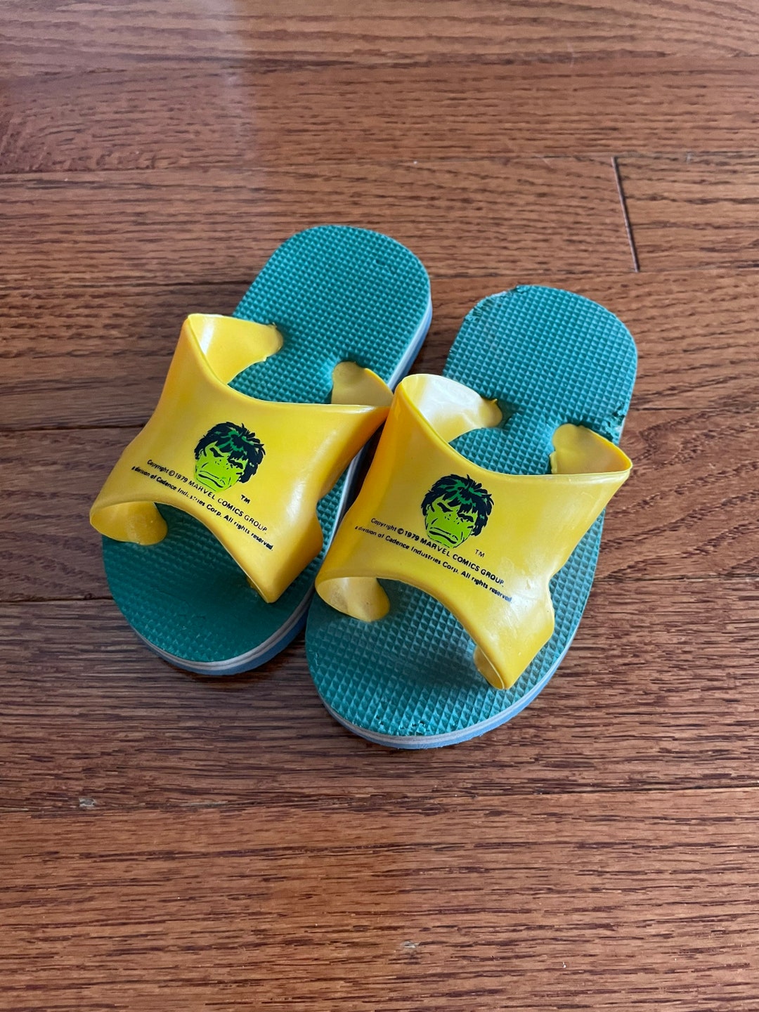 Vintage the Incredible Hulk Kids Sandals Slide on Size 6 1979 Marvel ...