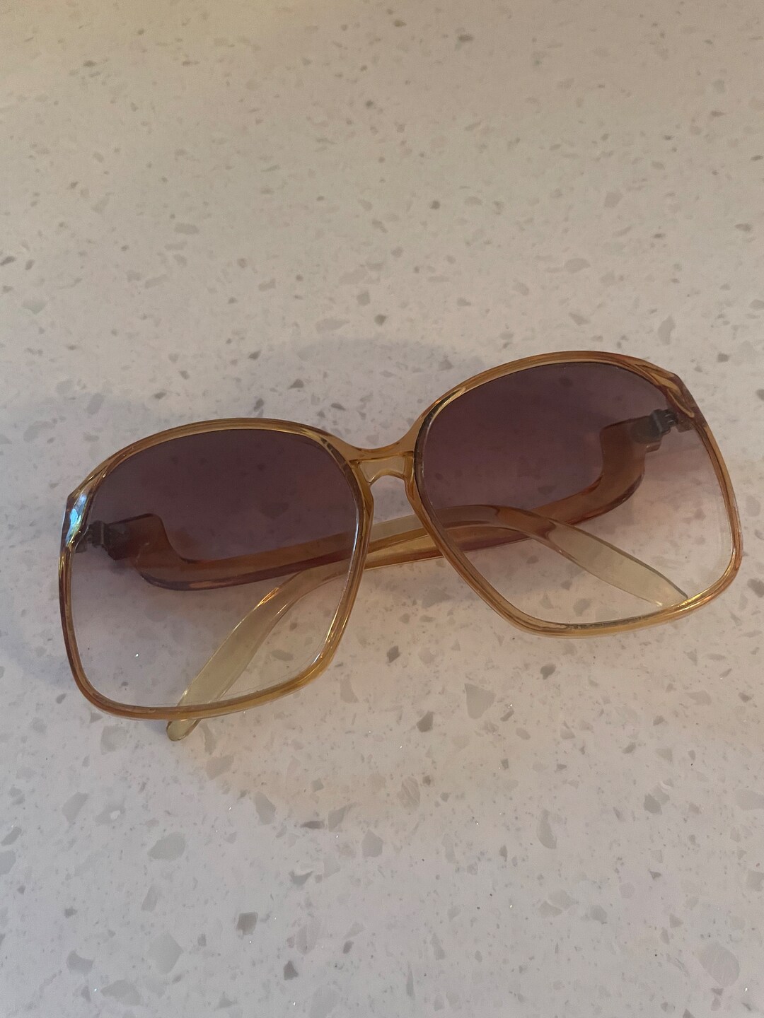 Vintage Square Sunglasses Oversized 1980s - Etsy