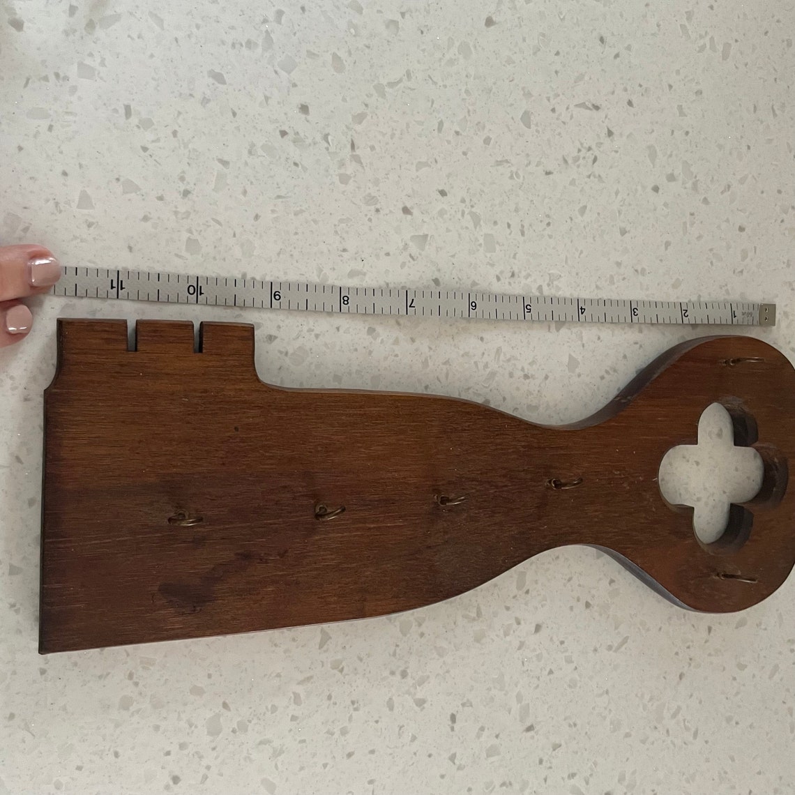 Vintage Mid Century Key Shaped Wood Key Holder Wall Hanging Rack - Etsy