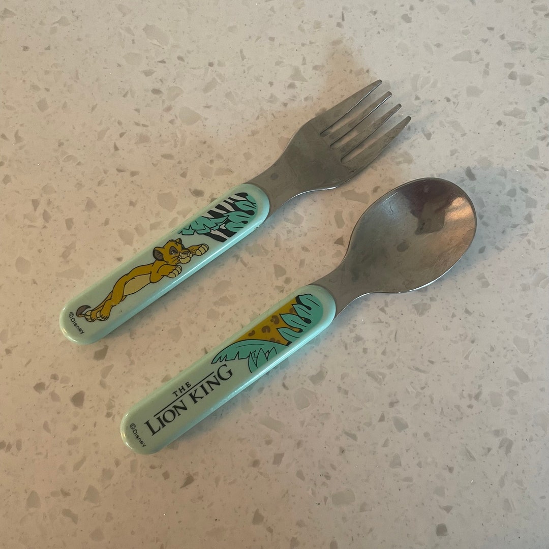 Vintage Disney the Lion King Utensil Set Spoon & Fork - Etsy
