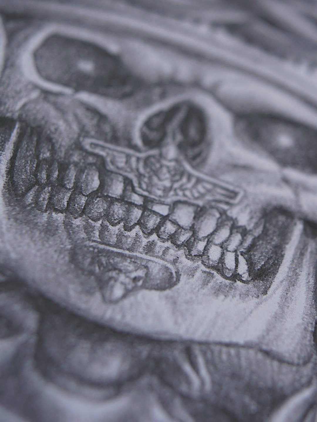 Aztec Skeleton Tattoo