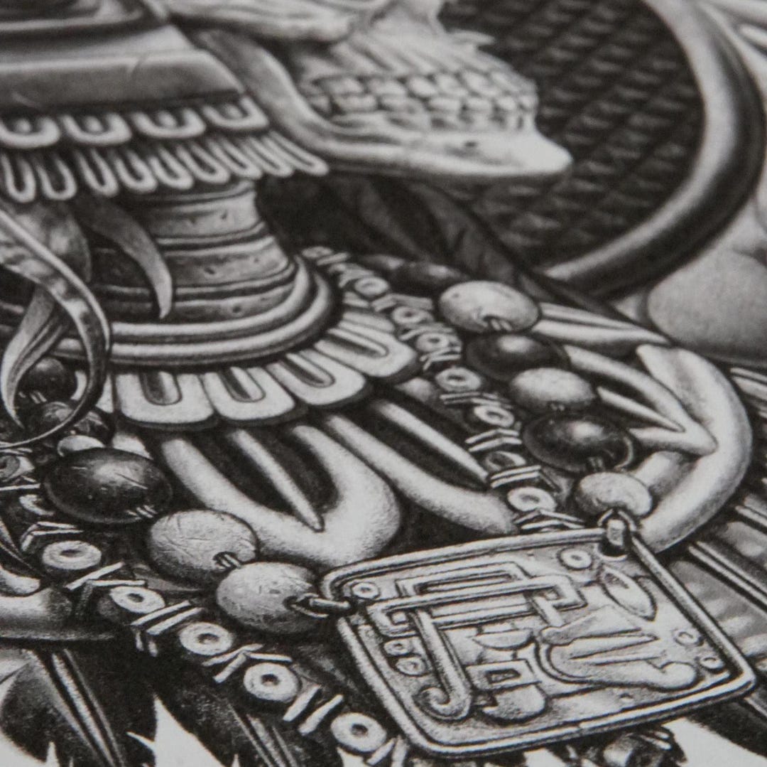 Aztec Lord Tattoo Design - Etsy