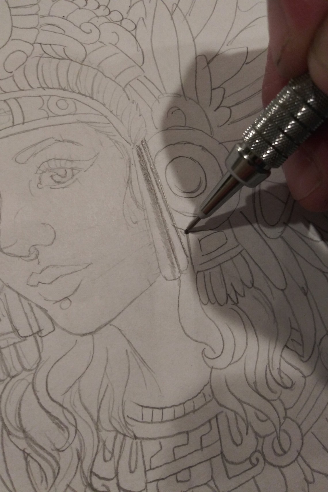 Aztec Princess Tattoo Design - Etsy