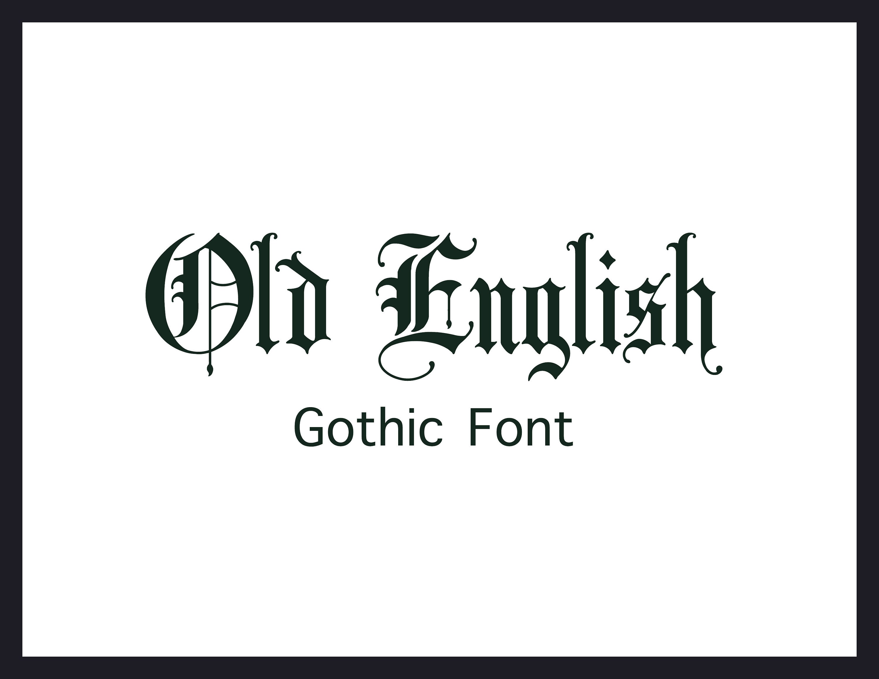 Old English Gothic Font - Etsy