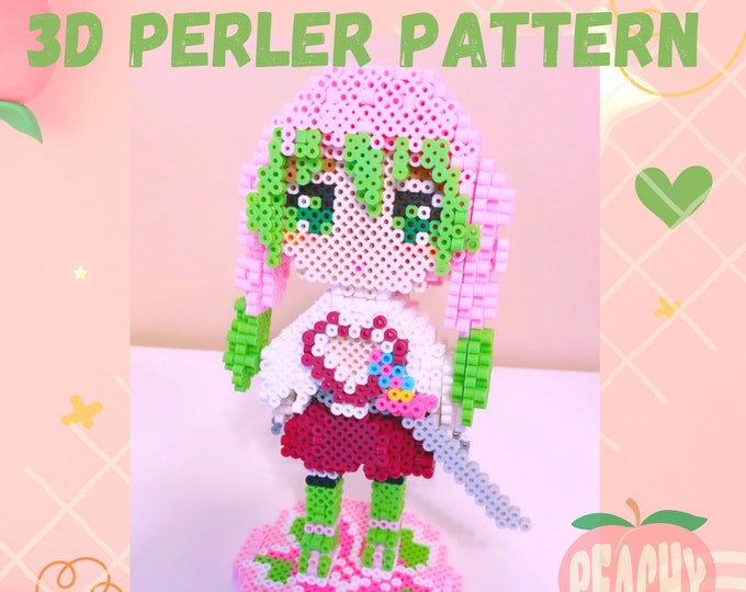 DIY Dragon 3D Perler Bead Pattern Tutorial - Etsy
