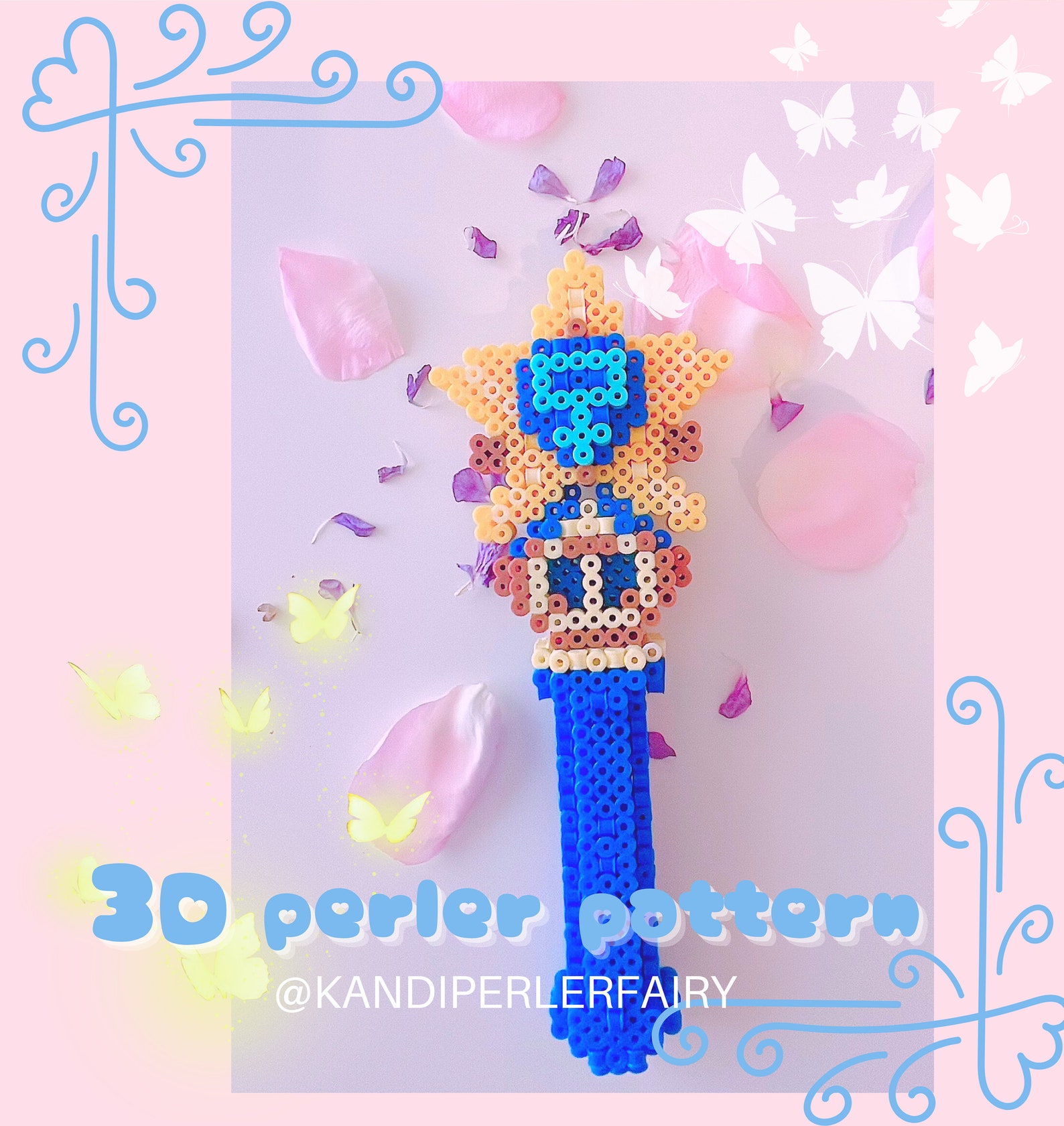 Instant Download!! 3D Perler Beads Pattern to Build This CUTE Anime ...