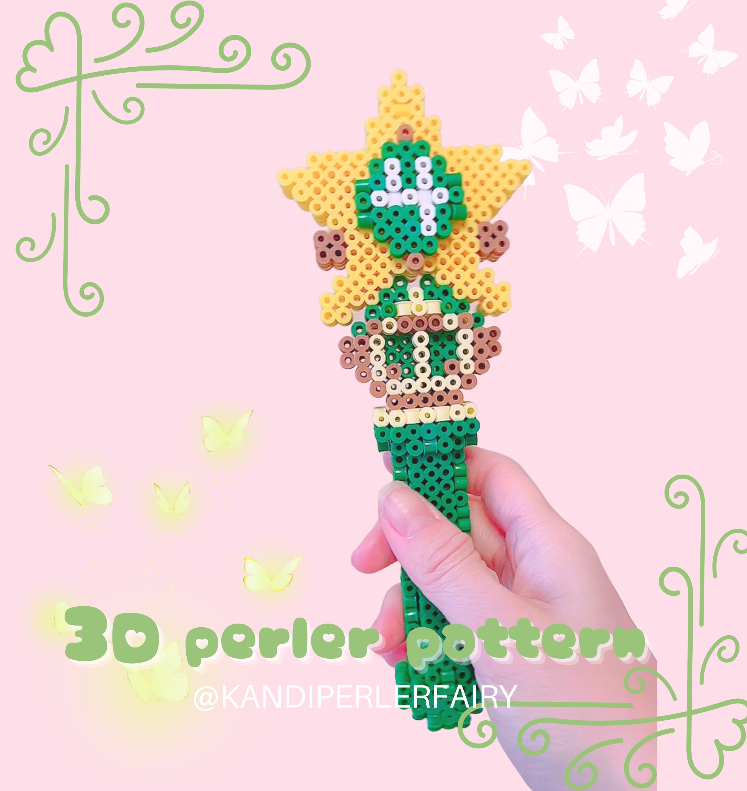 Instant Download!! 3D Perler Beads Pattern to Build This CUTE Anime ...
