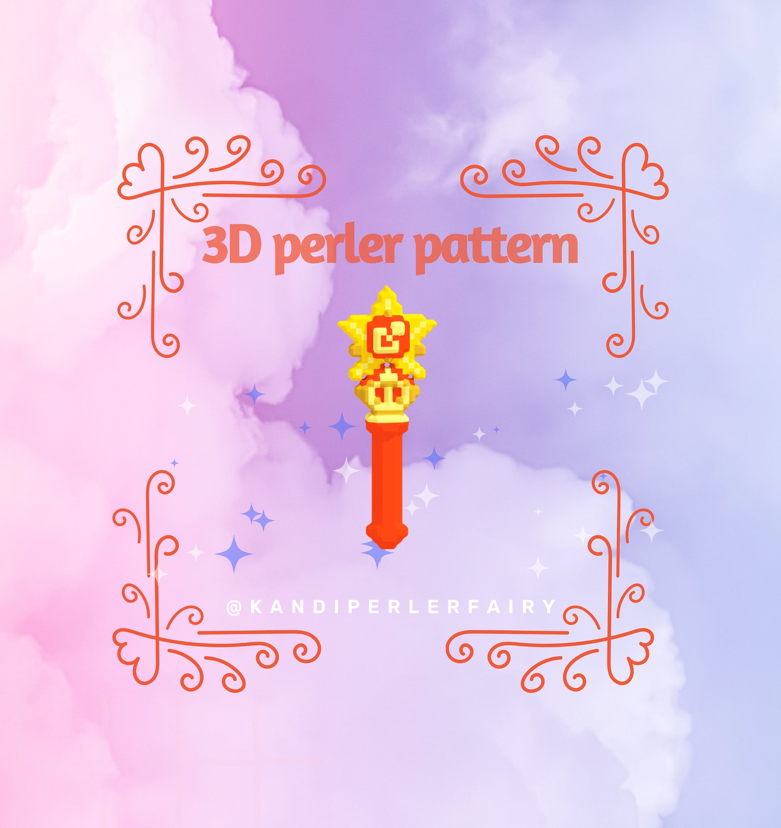 Instant Download!! 3D Perler Beads Pattern to Build This CUTE Anime ...