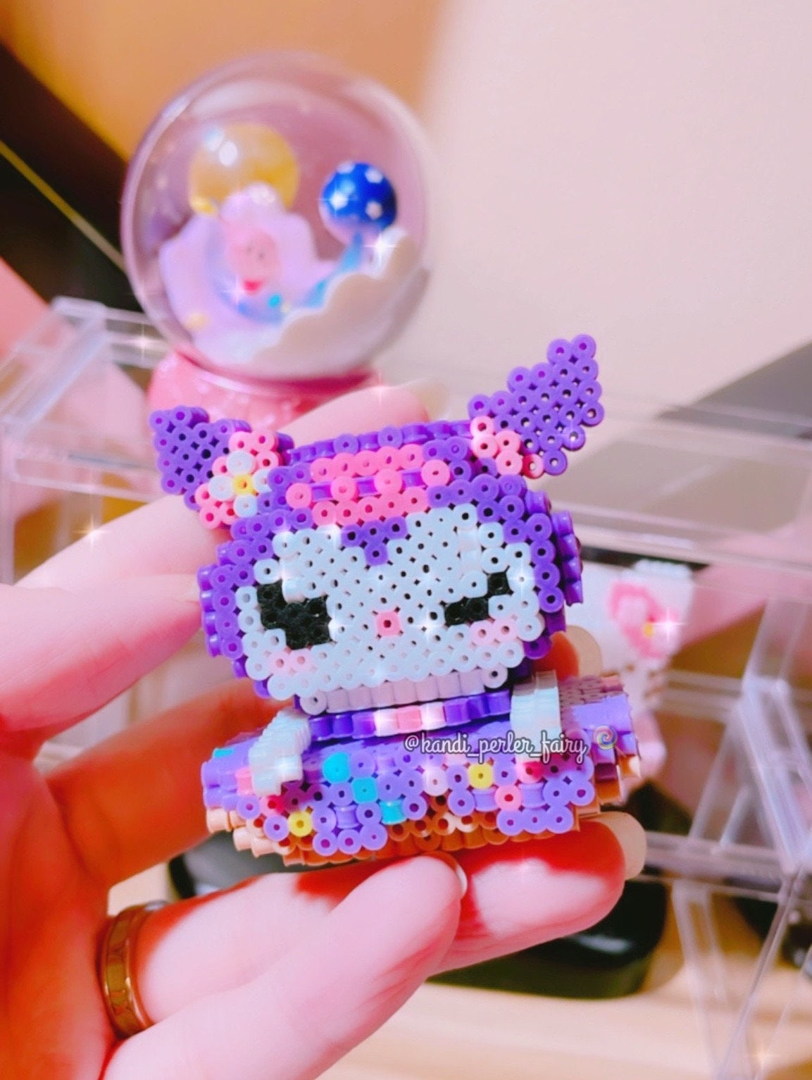 3D Perler Bead Pattern Kawaii Sweet Donut Character - Etsy