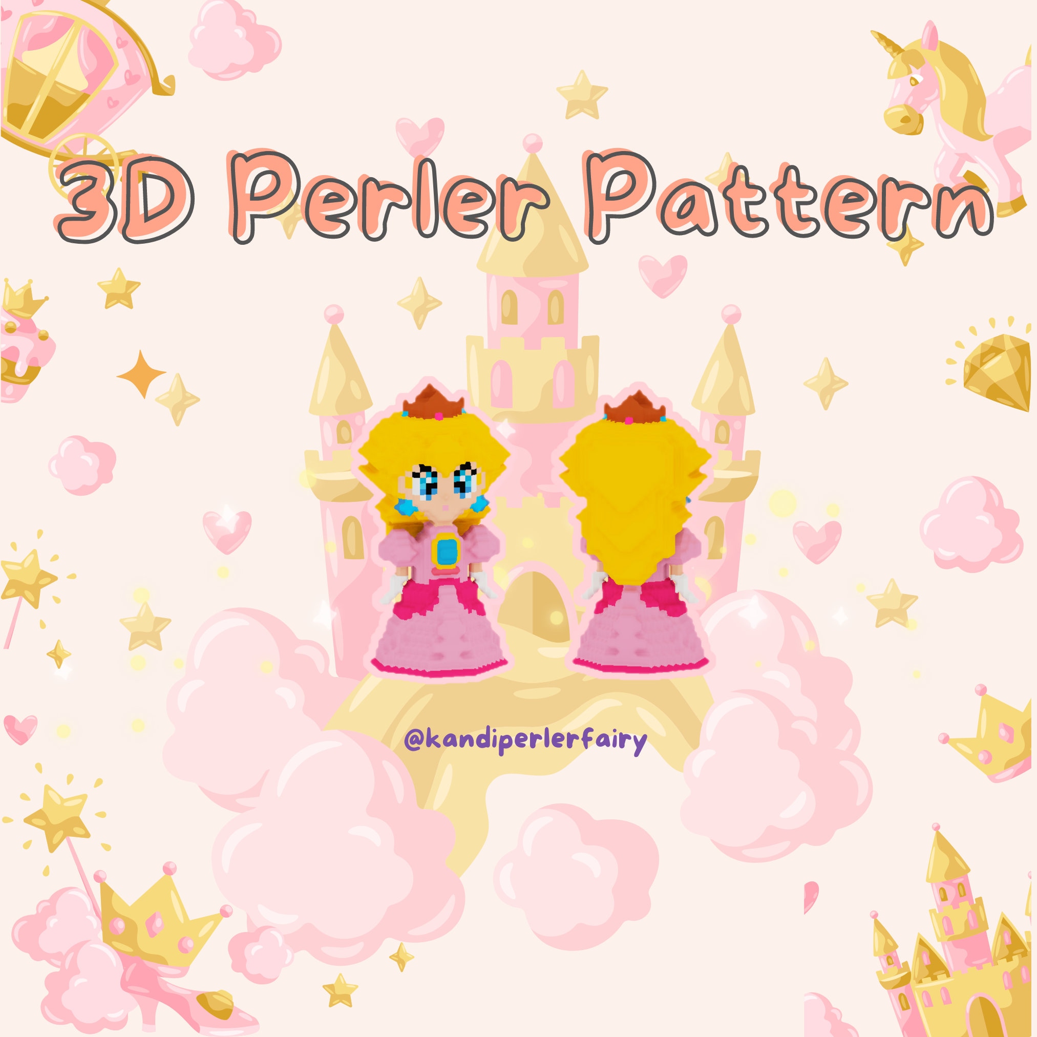 Instant Download!! 3D Perler Beads Pattern to Build This Beautiful ...
