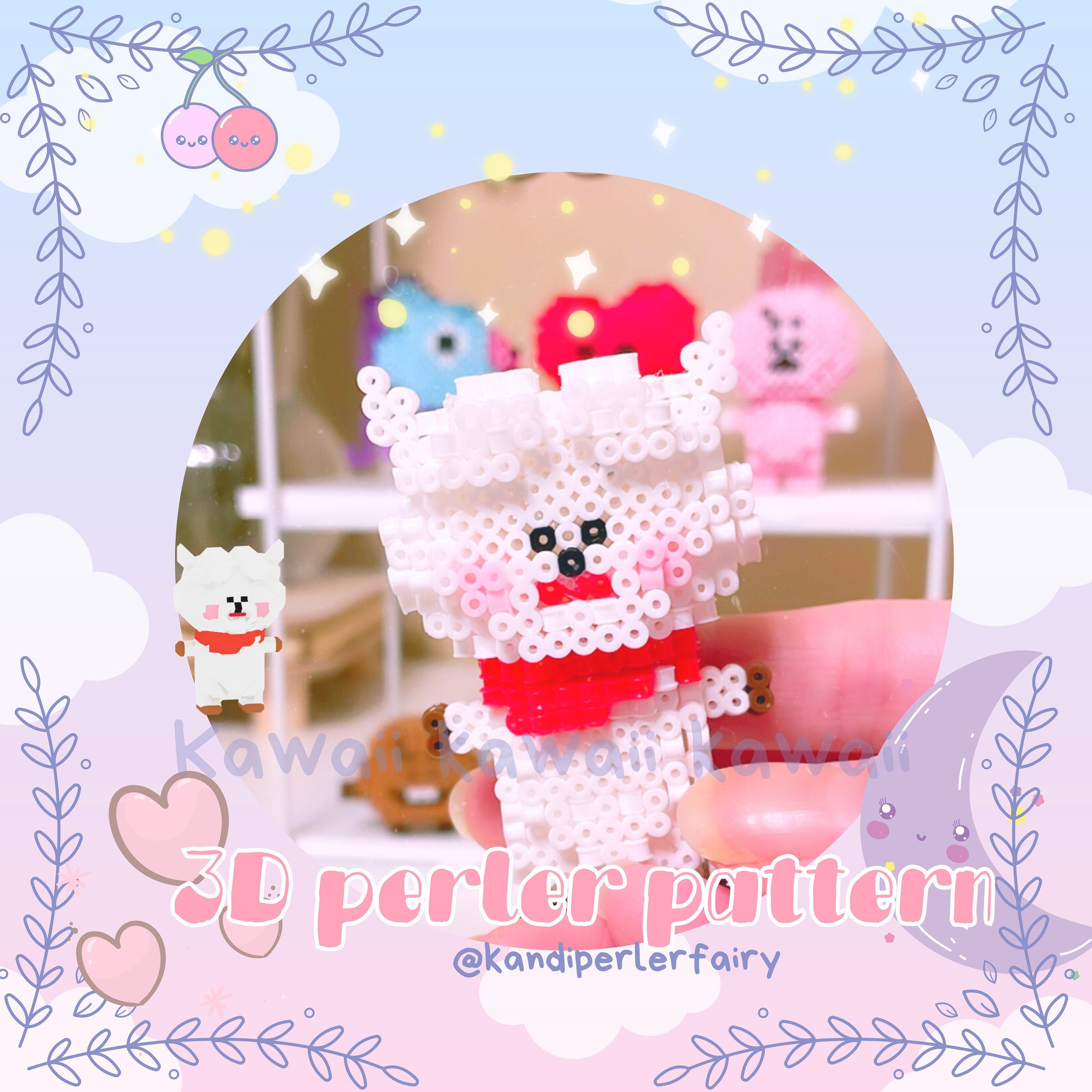 Instant Download 3D Perler Beads Pattern to Make a Cute Sheep With ...